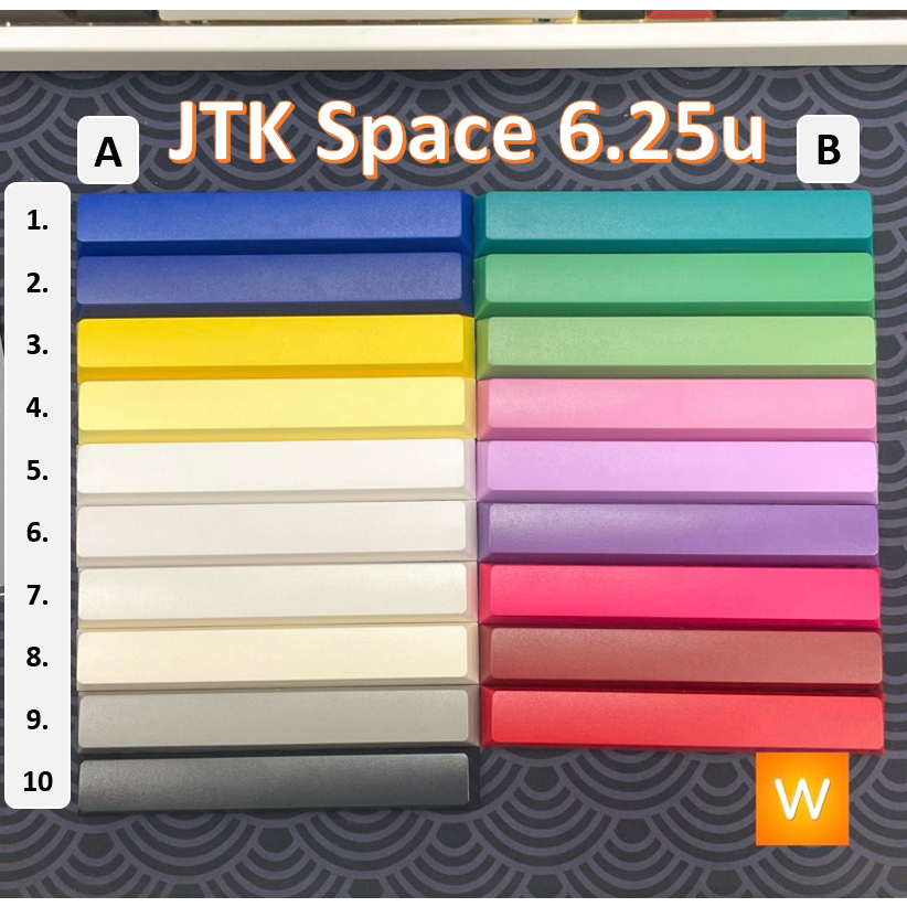 JTK Space 6.25u Chính Hãng - Nút lẻ bàn phím cơ - Cherry Profile - Chất liệu ABS dày | Shopee ...