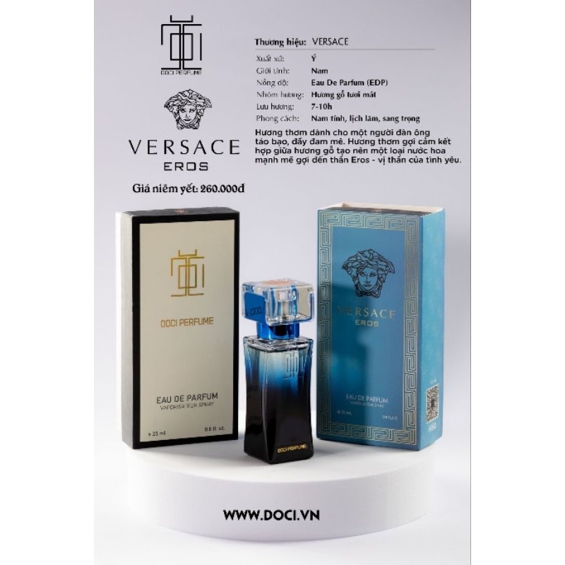 Nước Hoa NAM DOCI PERFUME - VERSACE EROS chai 25ml hàng chuẩn chính ...