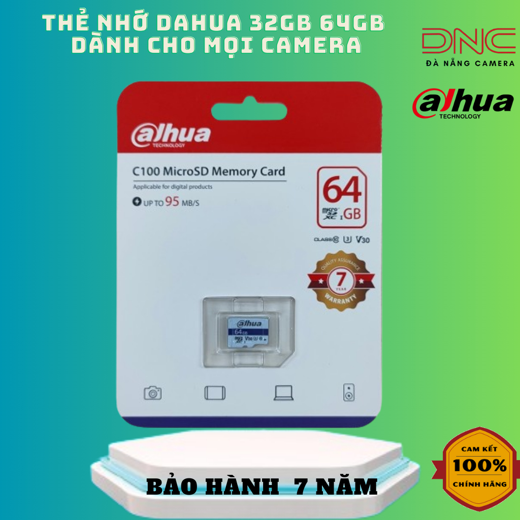 Thẻ nhớ Dahua 64GB Class 10 tốc độ 95MB/s bảo hành 7 năm | Shopee Việt Nam