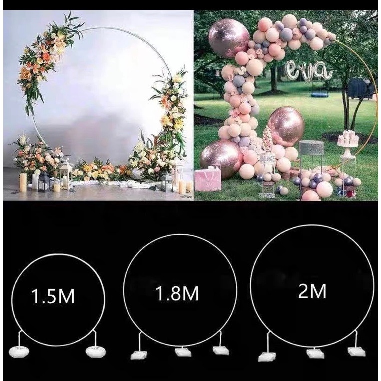 KHUNG TRÒN 2M5 - 2M - 1M8 - 1M5 TRANG TRÍ BACKGROUND SỰ KIỆN, KHUNG VÒM ...