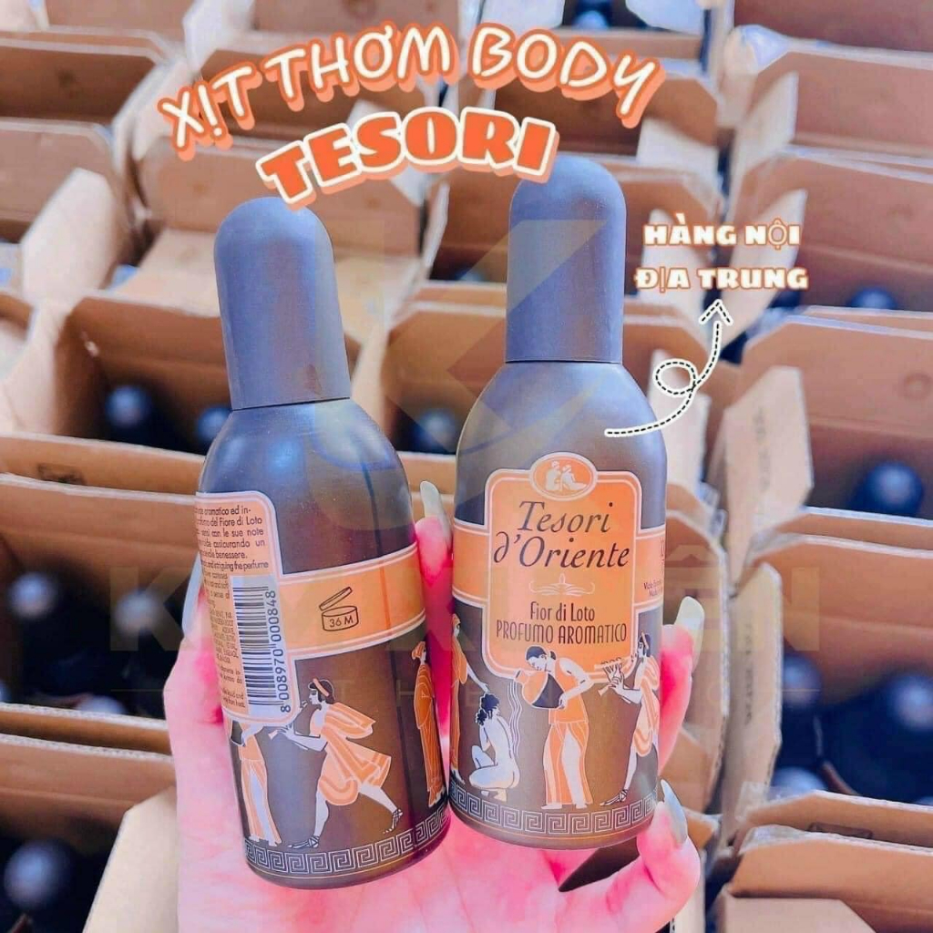 Xịt thơm body tesori nâu | Shopee Việt Nam