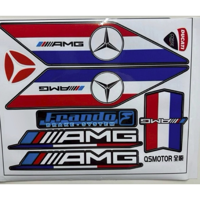 Tem xe điện X-MEN mẫu XM09 Cờ Pháp Paris Mercedes Decal 3 lớp chống ...