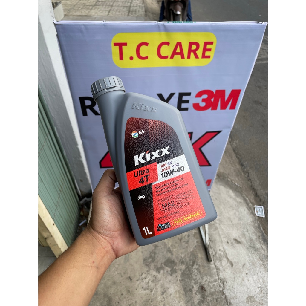 Nhớt Kixx ultra 4T full tổng hợp hoàn toàn sử dụng cho xe số, xe côn ...