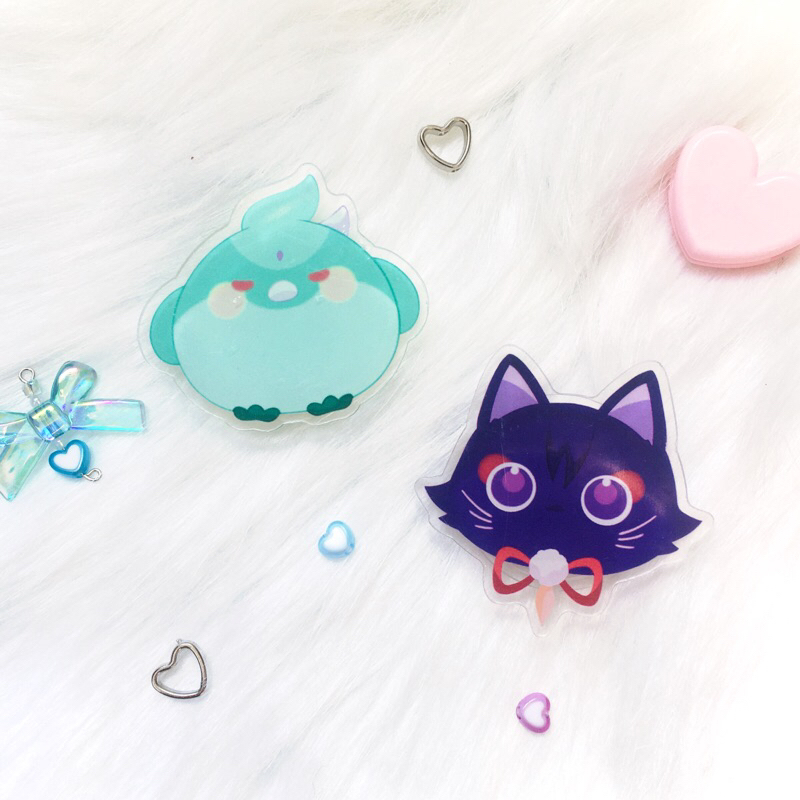 [Genshin Impact] griptok/popsocket/giá đỡ điện thoại Genshin pet ...