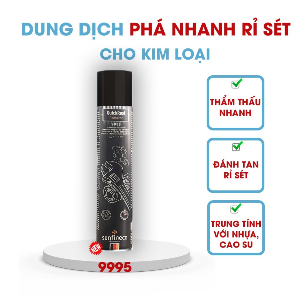 Sản phẩm phá dỉ sét hỗ trợ mở ốc nhanh Senfineco 9995 400ml | Shopee ...