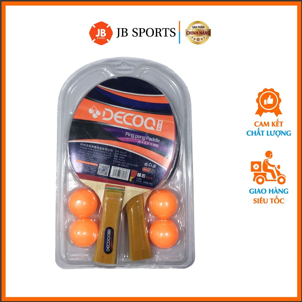 Bộ Vợt Bóng Bàn Chính Hãng Decoo, Bokai, Butterfly, 999, Fuliao, Start ...