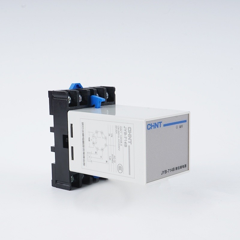 Rơ le cảm biến mức nước Chint JYB 714B + Đế loại AC 220V, Phao điện máy ...