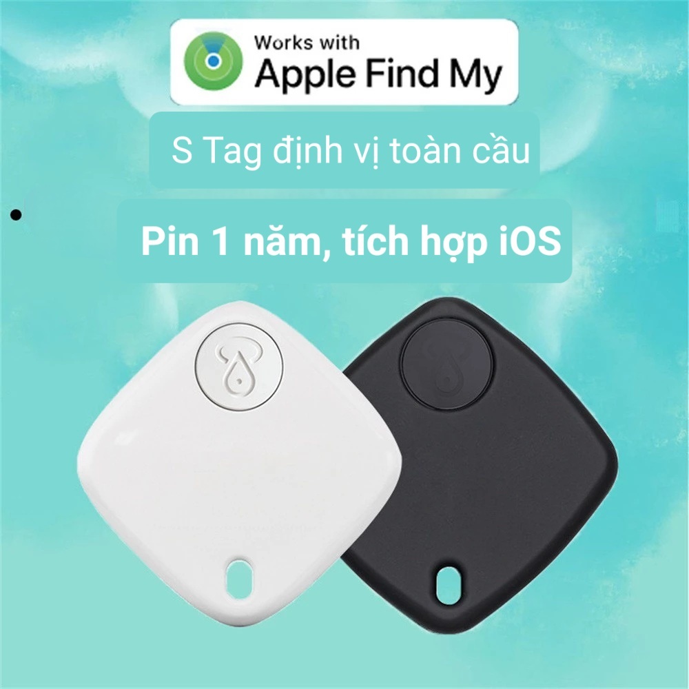 Thiết bị định vị toàn cầu GPS Sualio Tag cho Apple Find My app iOS tìm ...