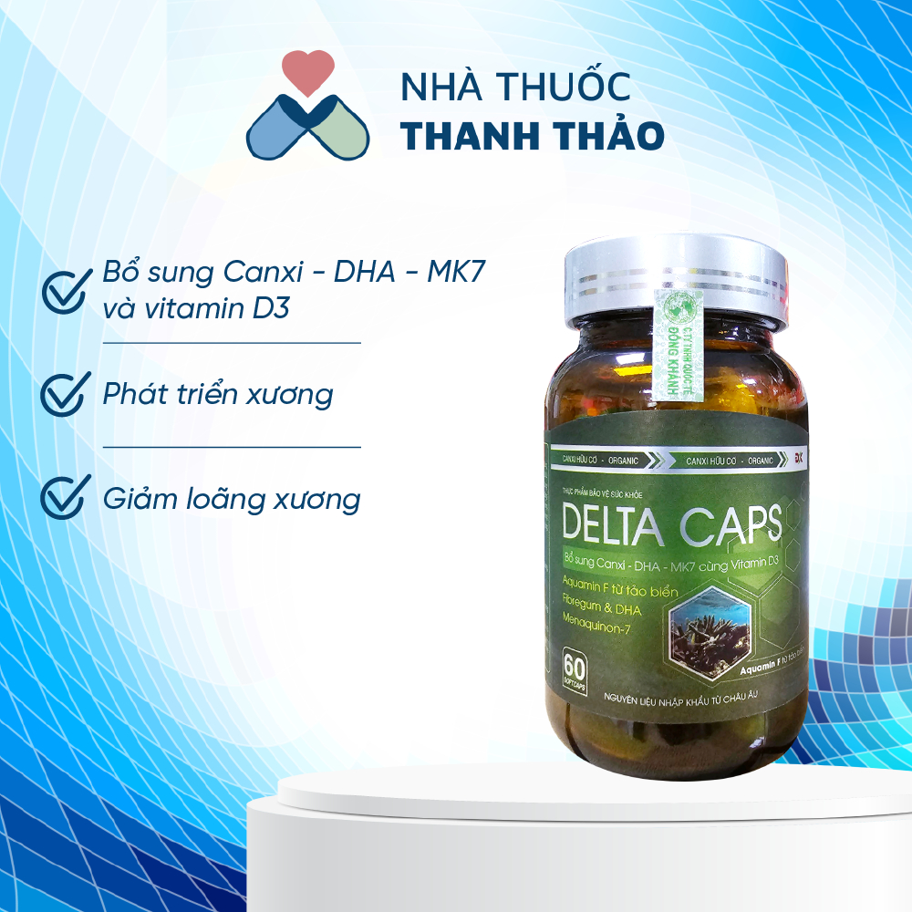 Viên Uống Bổ Sung Canxi và Vitamin D3 Hỗ Trợ Phát Triển Xương Răng Chắc Khỏe DELTA CAPS | Shopee ...
