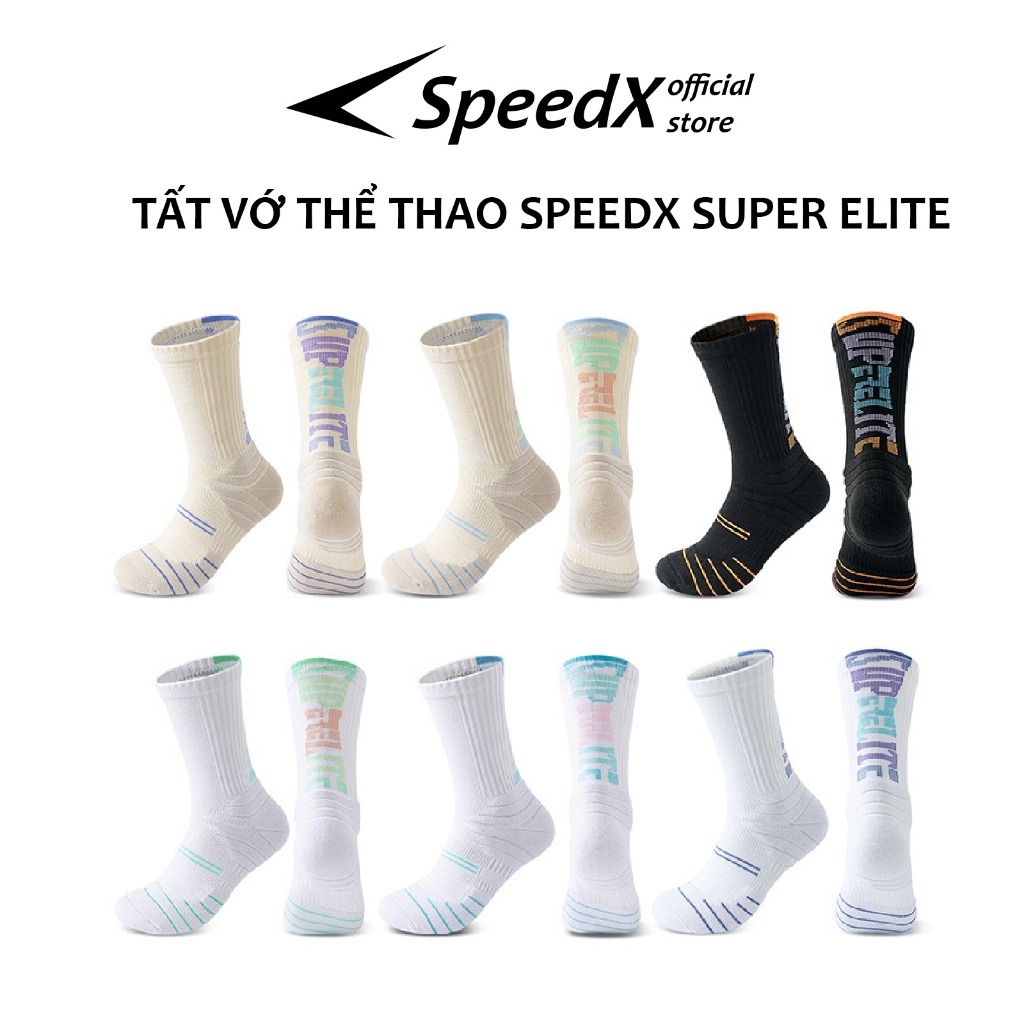 Tất vớ thể thao SpeedX Super Elite size 40-45 Cổ trung, tất dày, tất ...