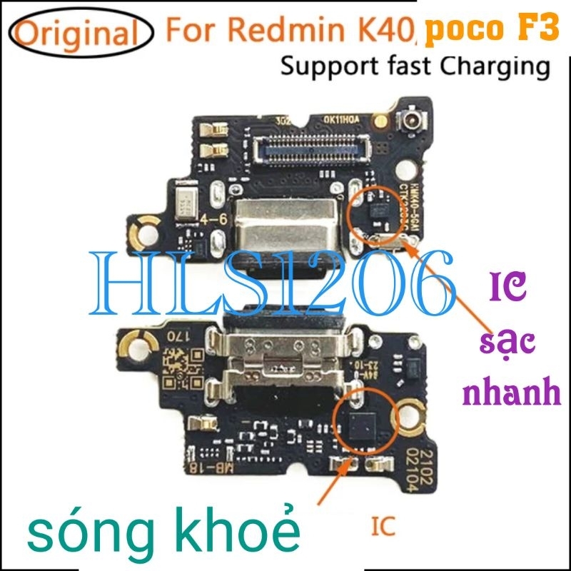 Cụm sạc Xiaomi redmi K40 PoCo F3 (₫ây không phải k40 gaming) | Shopee ...