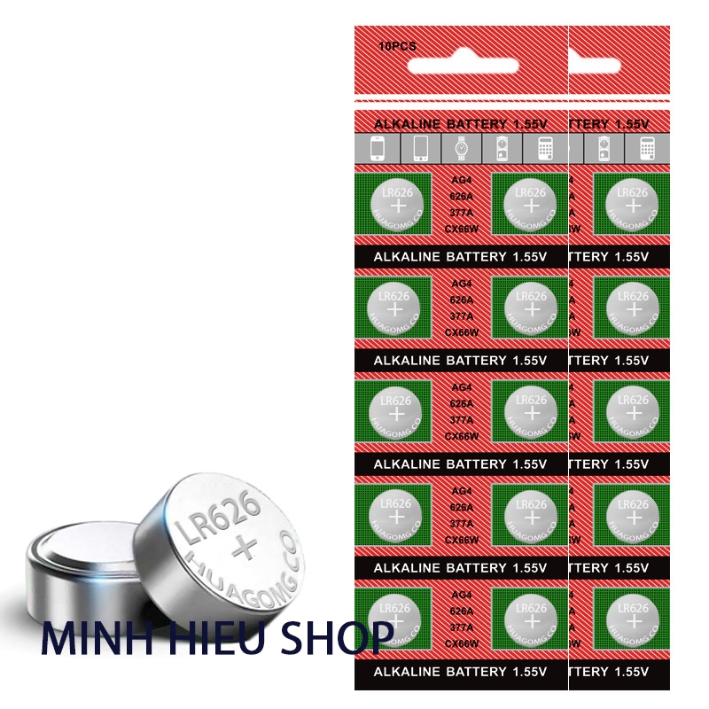 Pin AG1/AG3/AG4/AG10/AG13_10 Viên_ Pin dùng cho đồng hồ/máy tính và các ...