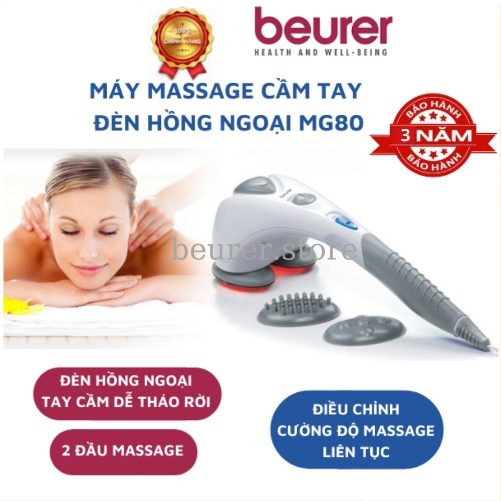 Máy massage cầm tay đèn hồng ngoại Beurer MG80, công nghệ tiên tiến với hai đầu rung song song ...