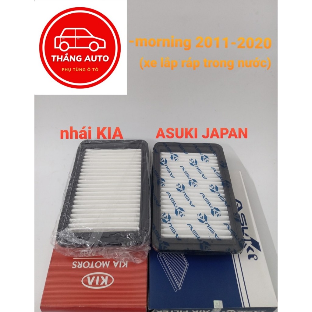 [ASUKI JAPAN] Lọc gió động cơ Kia Morning (2011- 2020), Picanto (11 ...