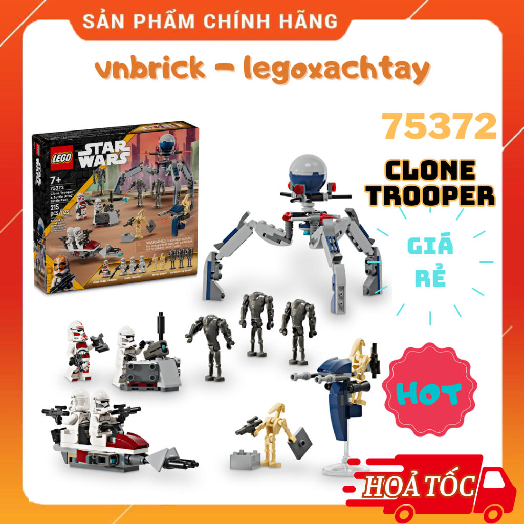 LEGO Star Wars 75372 Clone Trooper & Battle Droid Battle Pack Chính ...
