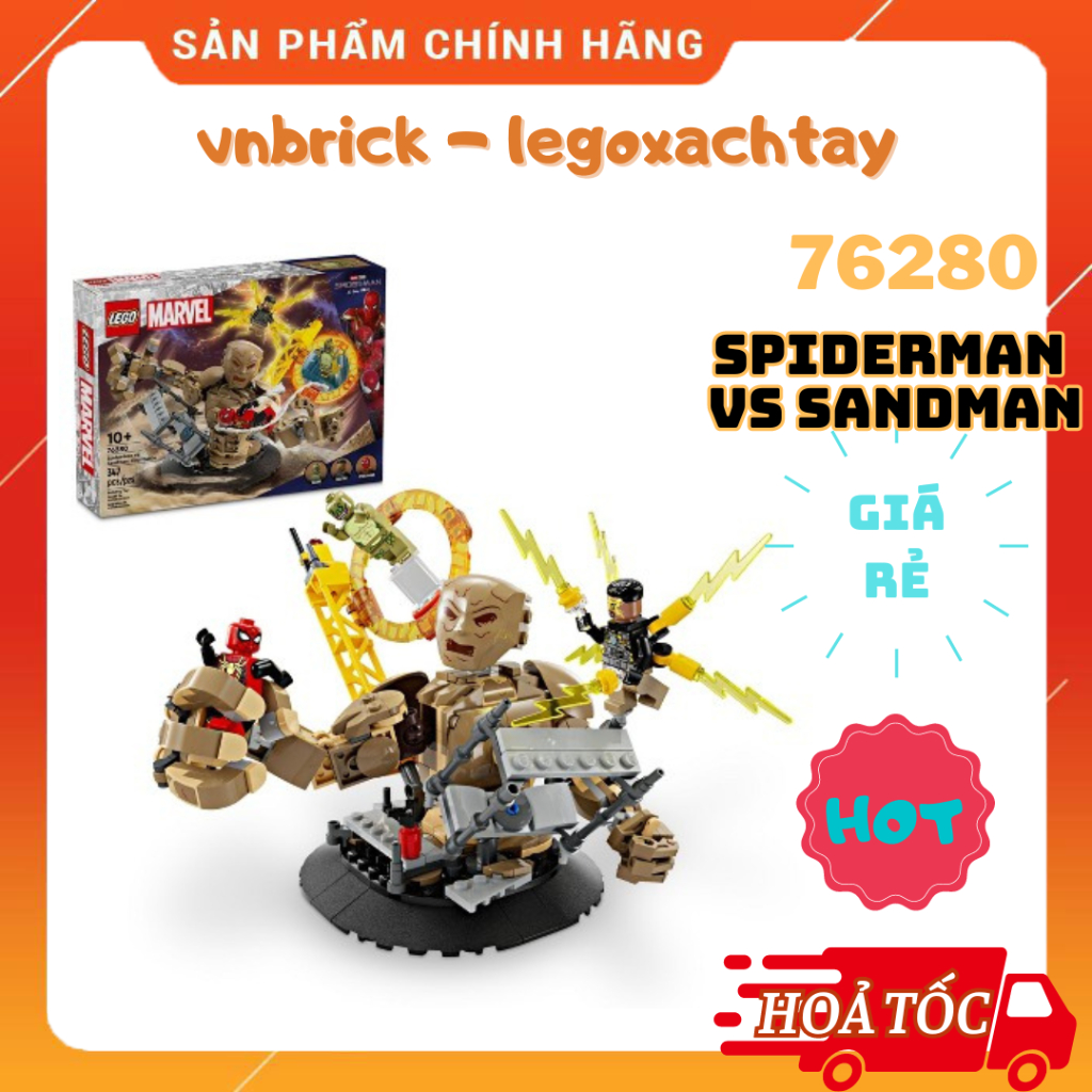 LEGO Marvel 76280 Spider-Man và Sandman Chính Hãng | Shopee Việt Nam