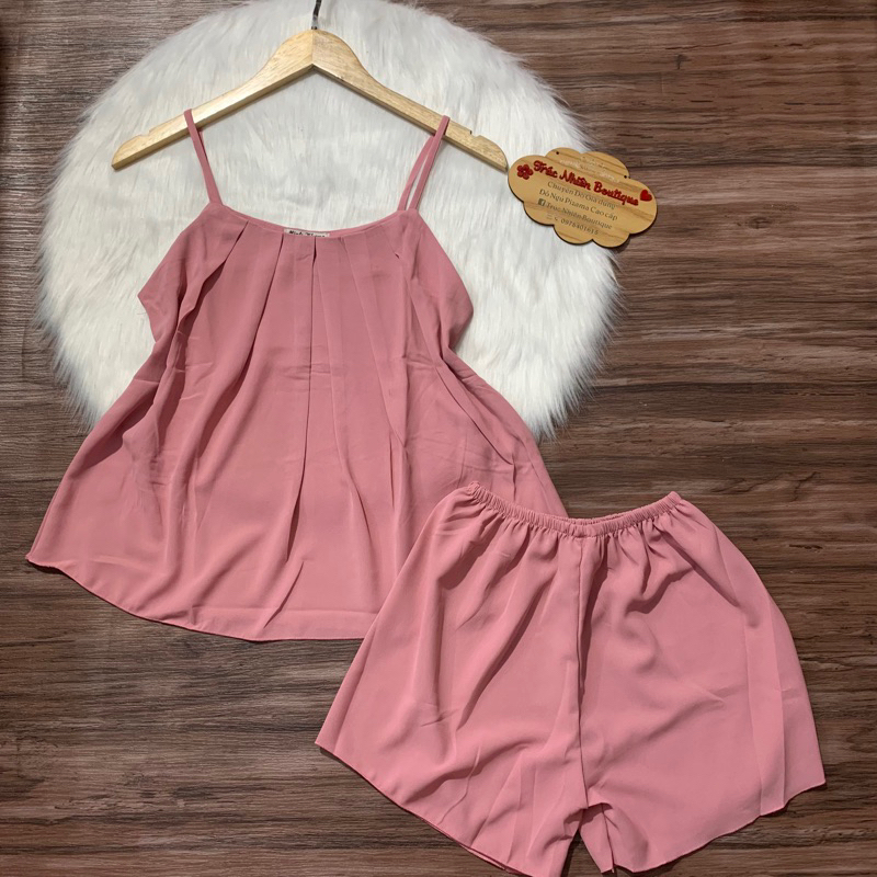 Đồ bộ dây mặc nhà, mặc ngủ phom 40-63kg đồ 2 dây xếp ly ngực mát mềm siêu phẩm mùa hè (ảnh chụp ...