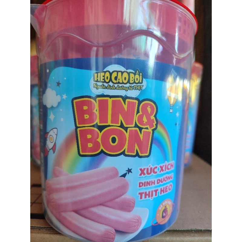 1 Ca xúc xích heo cao bồi Bin&Bon 50 cây | Shopee Việt Nam