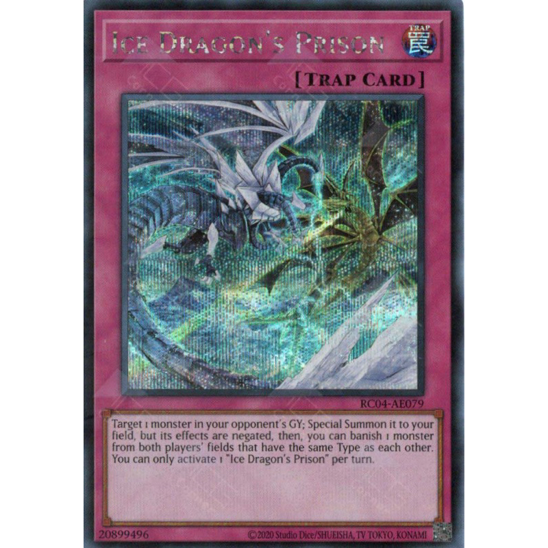 Thẻ bài Yugioh AE: RC04-AE079 Ice Dragon's Prison (SER) | Shopee Việt Nam