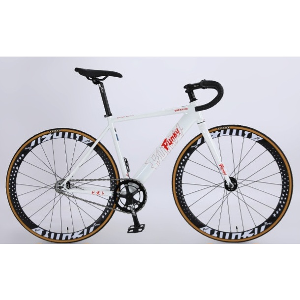 XE ĐẠP FIXED GEAR FUNKY BREAKING (Tặng trap+balo+ đèn +kèm cá+lục giác ...