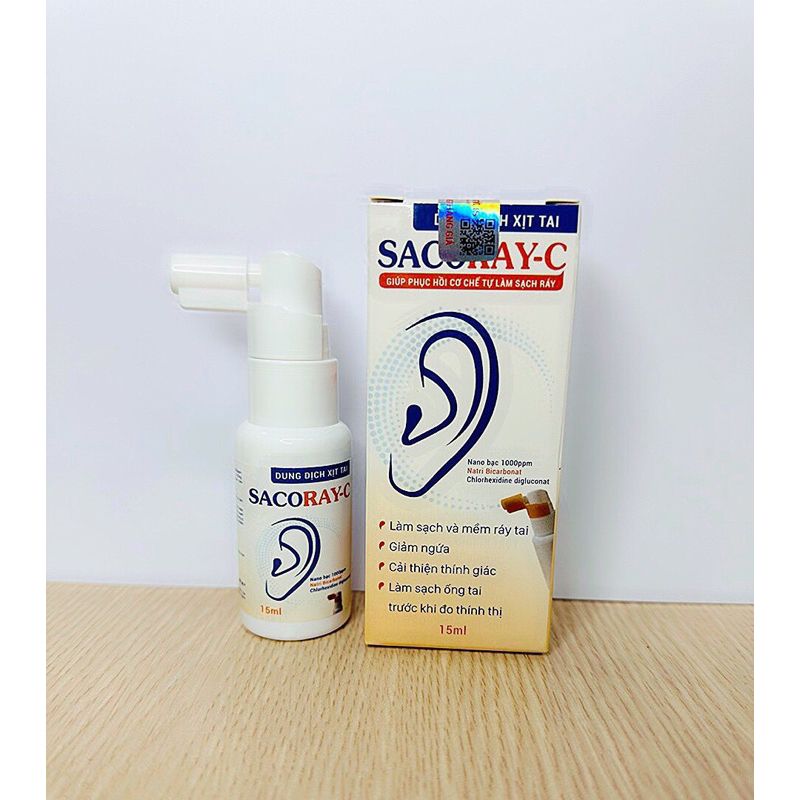 [MẪU MỚI] Xịt ráy tai SACO SPRAY C - an toàn cho trẻ nhỏ (Chai 15ml ...