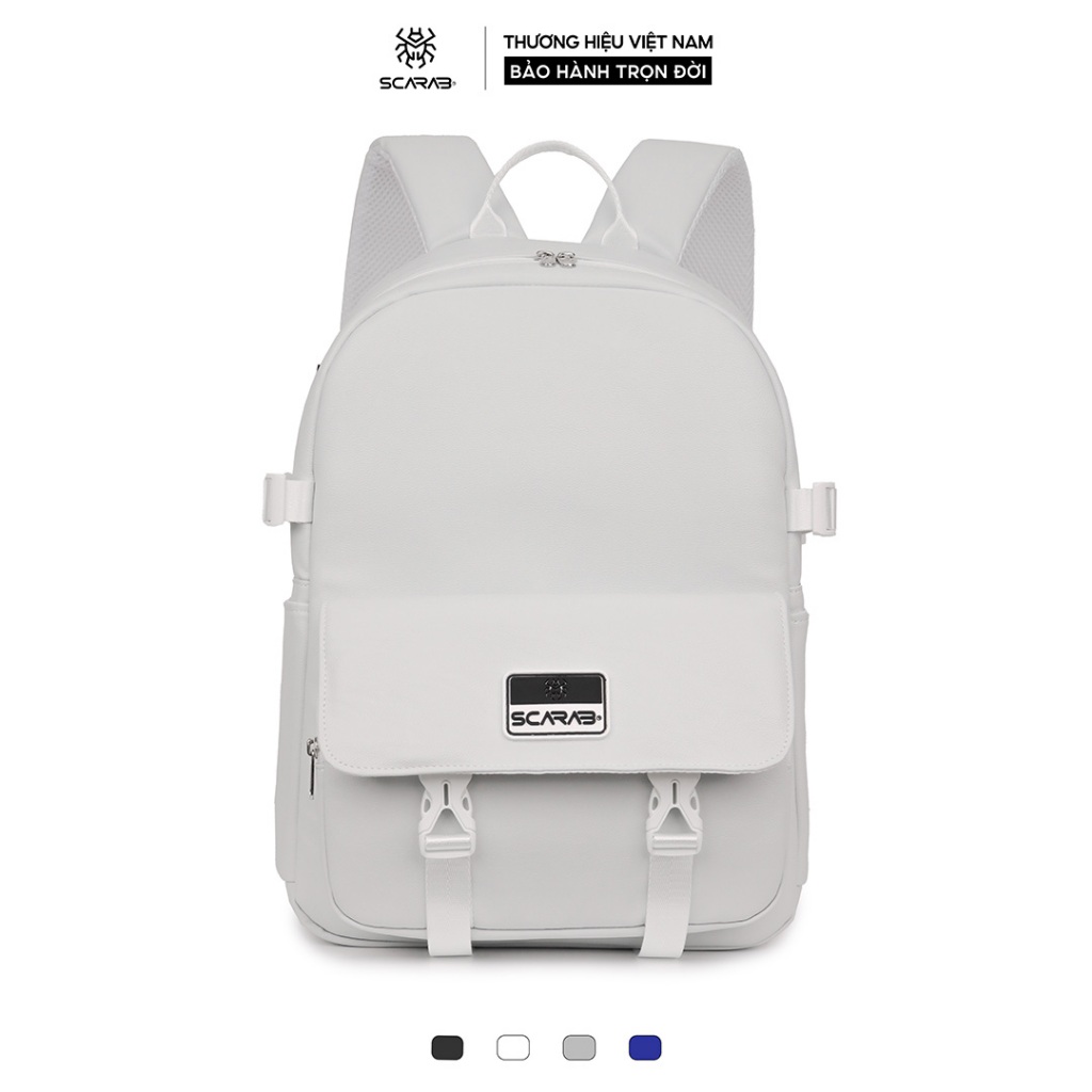 SCARAB CHAPTER LEATHER BACKPACK Balo Da Nam Nữ Chống Thấm Đựng Vừa Lap 15,6 Inch Mỏng | Shopee ...