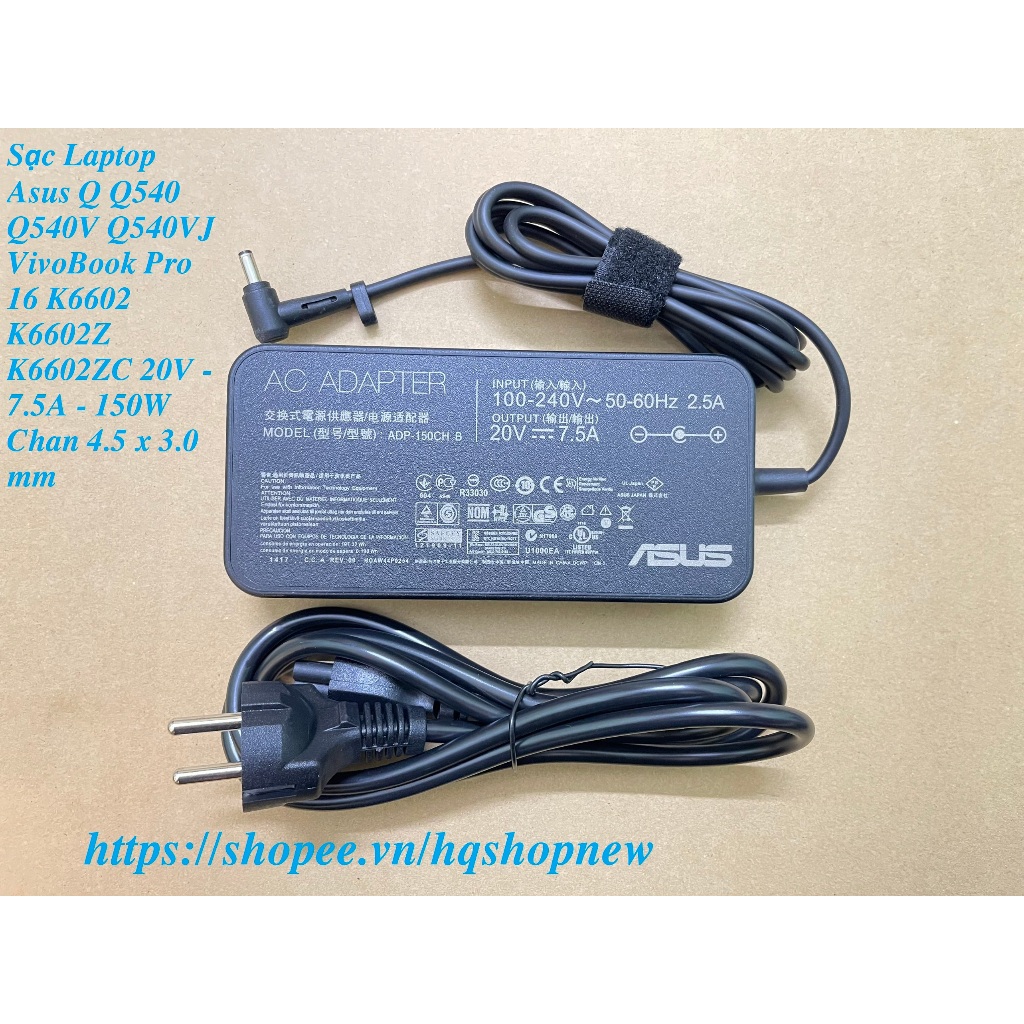 ⚡️ Sạc Laptop Asus CREATOR Q Q540 Q540V Q540VJ VivoBook Pro 16 K6602 ...