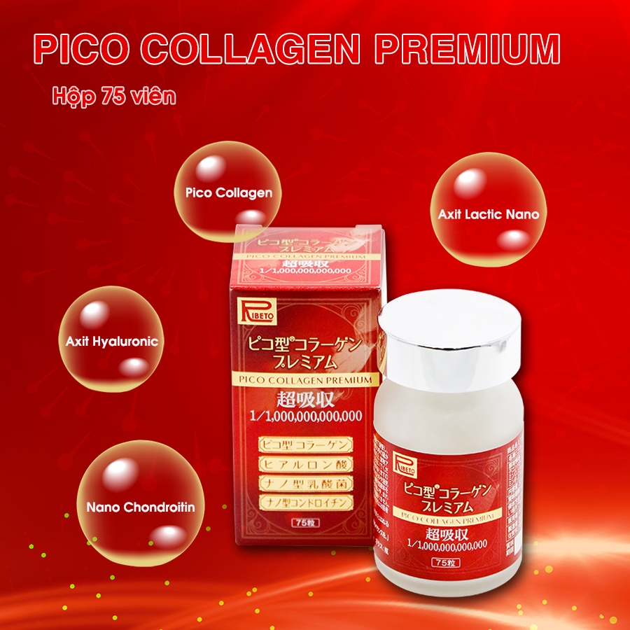 Viên uống mờ nám Pico Collagen bổ sung collagen giảm lão hóa, viên uống collagen nội địa Nhật ...