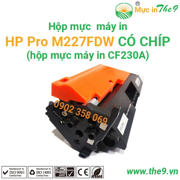 Hộp mực 30A /CF230A/051A dùng cho máy in HP MFP M227fdw/ CÓ CHÍP SẴN / Full hộp CHẤT LƯỢNG GIÁ ...