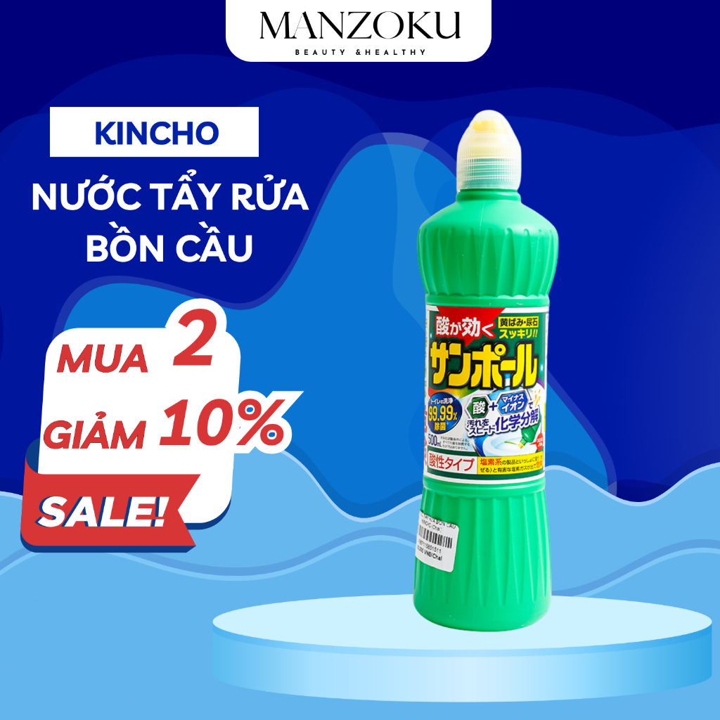 Nước Tẩy Rửa Bồn Cầu Kincho Nhật Bản (Chai 500ml) - Manzoku | Shopee Việt Nam