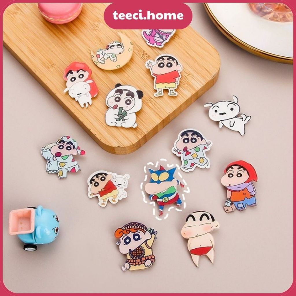 Huy Hiệu Phụ Kiện Cài Áo Shin Cậu Bé Bút Chì Pin Sticker Ghim Trâm Cài ...