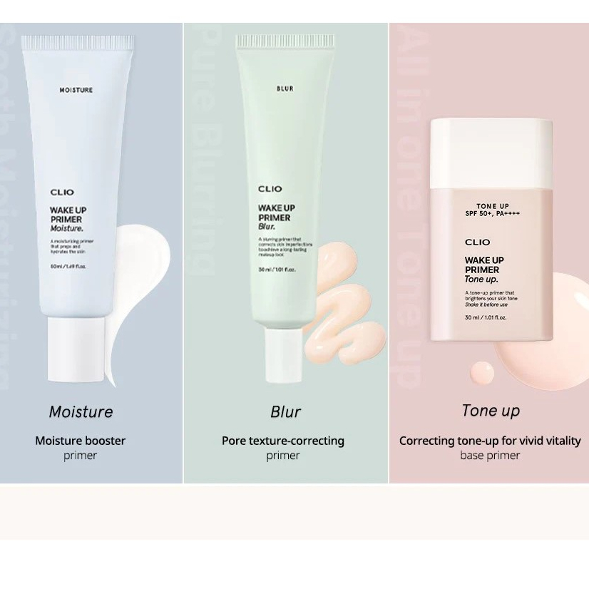 Kem Lót Trang Điểm Clio Tinh Chất Cấp Ẩm Che Khuyết Điểm Nâng Tone Pre-Step Moist Primer Peach ...