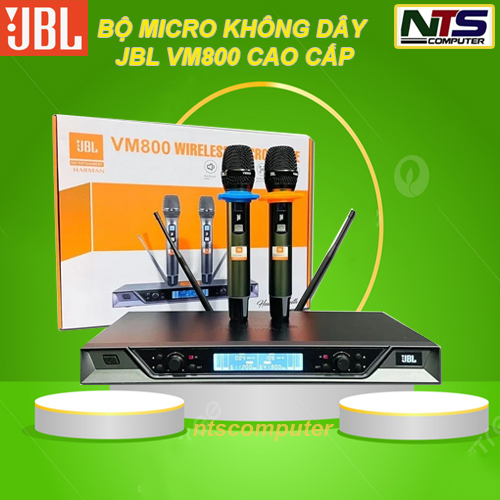 Micro không dây JBL VM800 ( bản 2021 nâng cấp màn LCD hiện thị chuyên ...