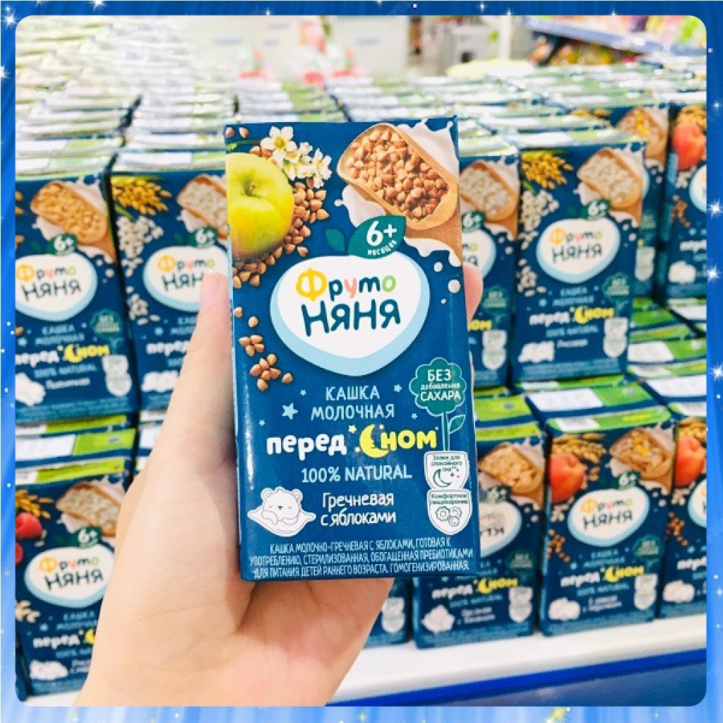 Sữa Đêm Fruto Nội địa Nga - Hộp 200ml giúp Tăng Cân Cho Bé trên 6 tháng tuổi - Date mới liên tục ...