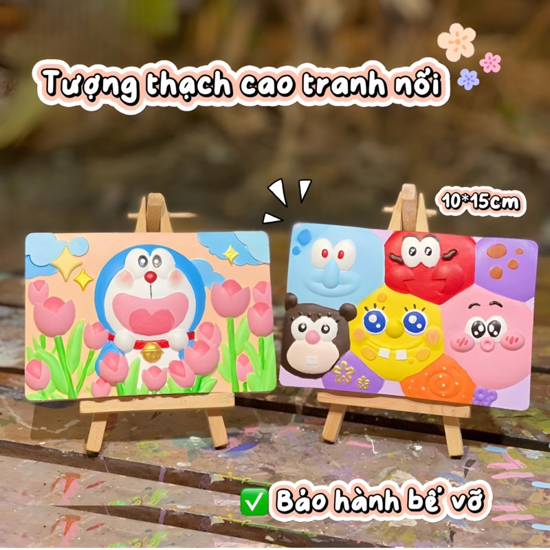 [Sẵn] Tô Tượng Tranh Nổi 2D Thạch Cao Nhân Vật Hoạt Hình Doraemon, Vườn ...