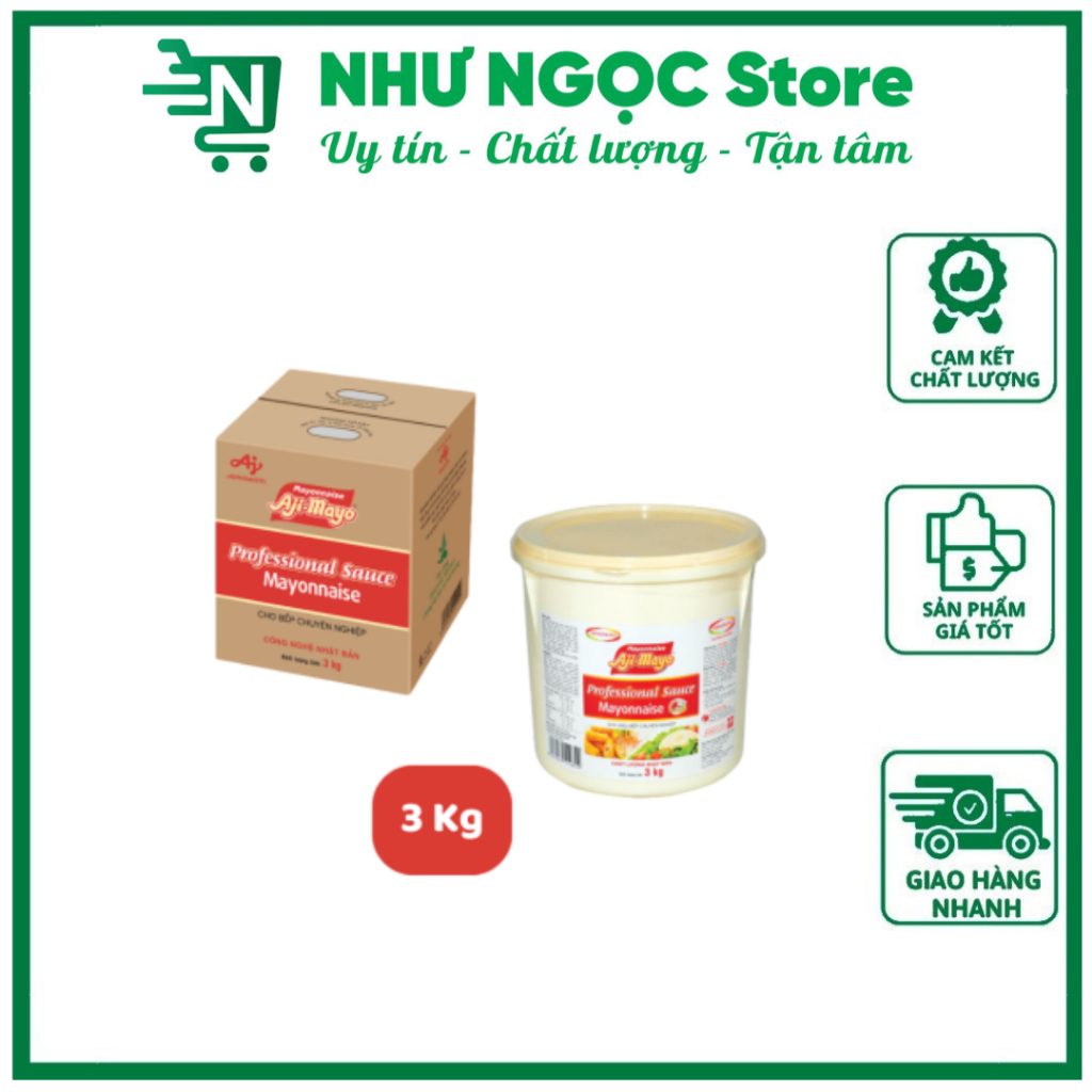 Xốt Mayonnaise Aji-mayo Professional Sauce 3Kg | Shopee Việt Nam