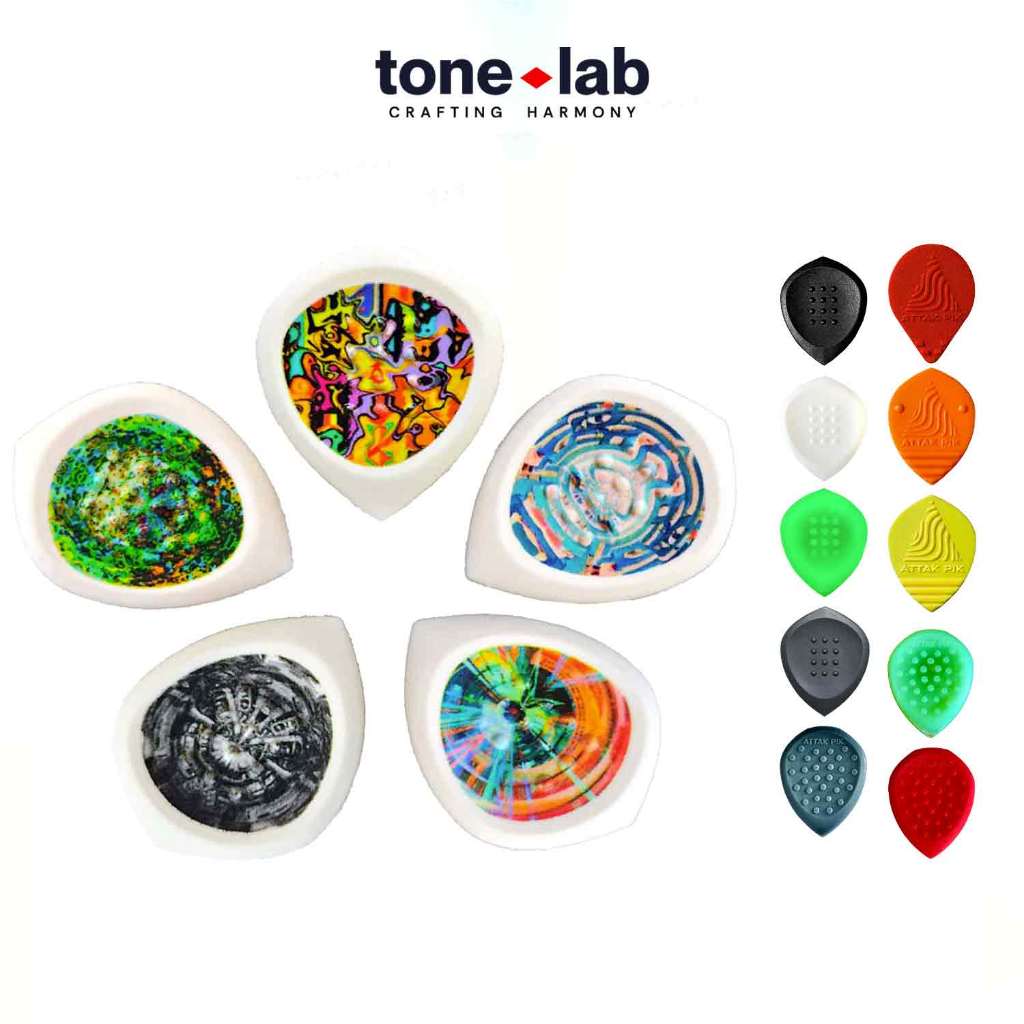 [Tone Lab] Phím đàn guitar pick AttakPik Stealth (Black, Radium, Mecha ...