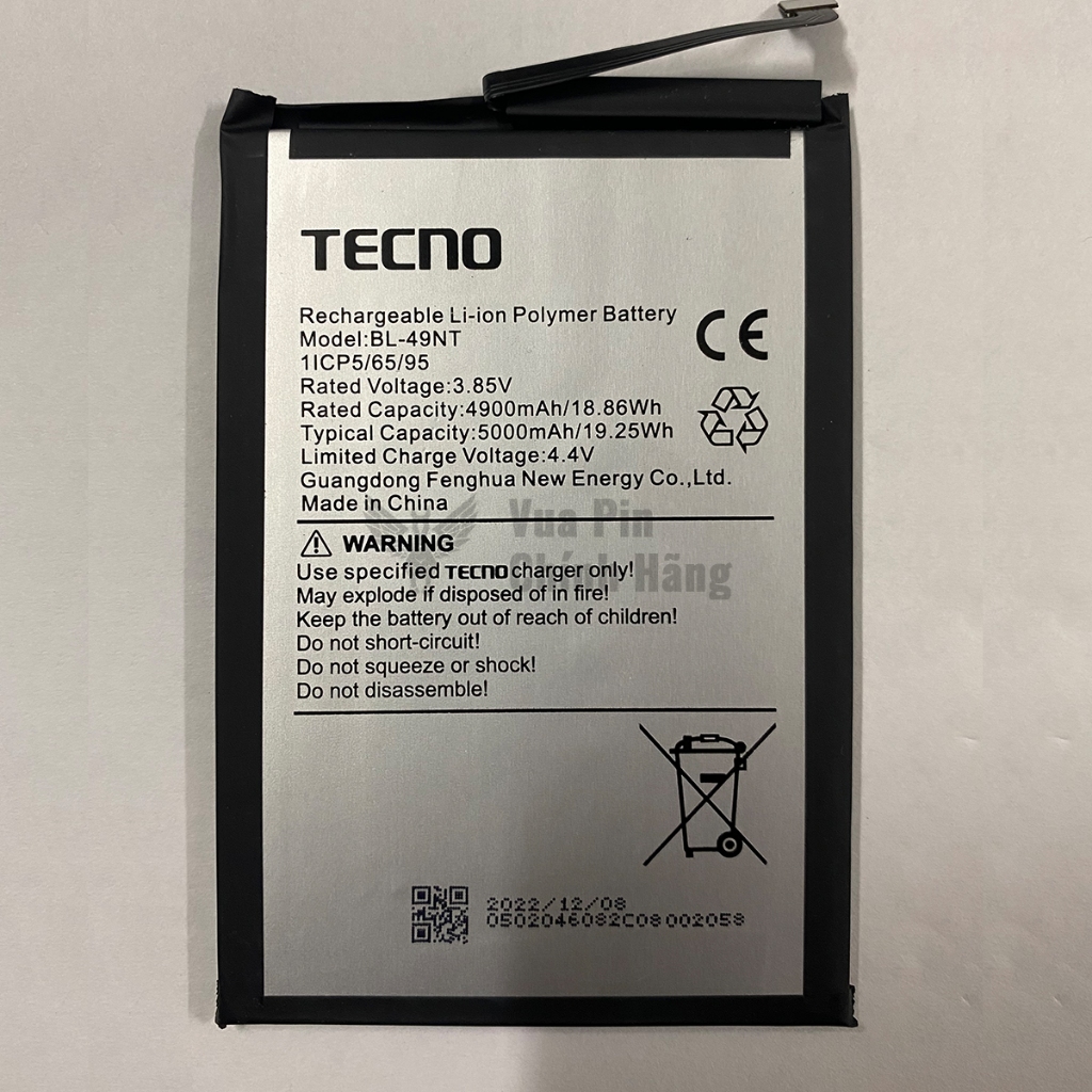 Pin Điện thoại Tecno Spark Go 2023 chính hãng mã BL-49NT | Shopee Việt Nam