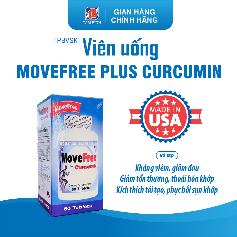 Viên uống hỗ trợ Xương khớp MoveFree Plus Curcumin bổ sung Glucosamine | Shopee Việt Nam