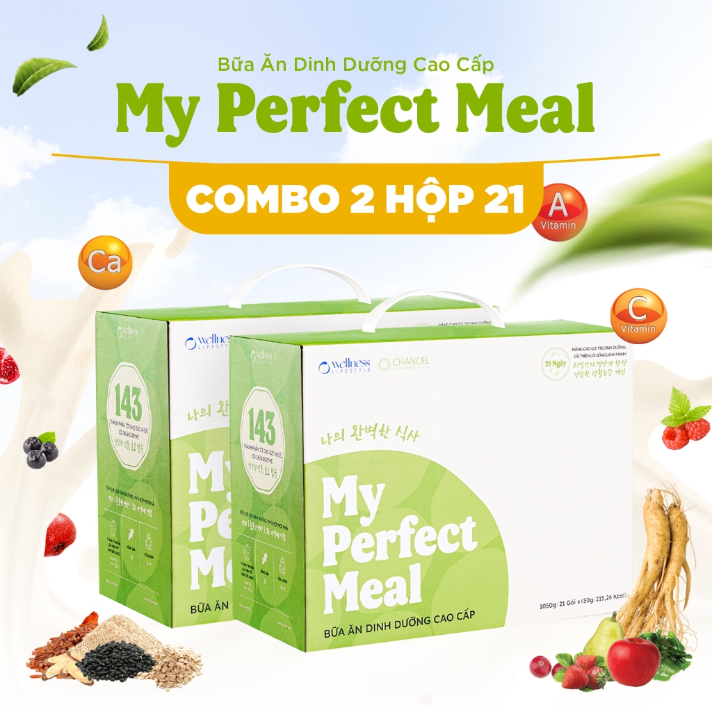 Bữa Ăn Dinh Dưỡng Giảm Cân Tiện Lợi MY PERFECT MEAL SET 2 Hộp 21 Gói ...