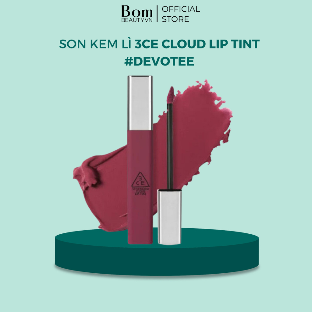 Son Kem Lì 3CE Cloud Lip Tint #Devotee (10/2025) | Shopee Việt Nam