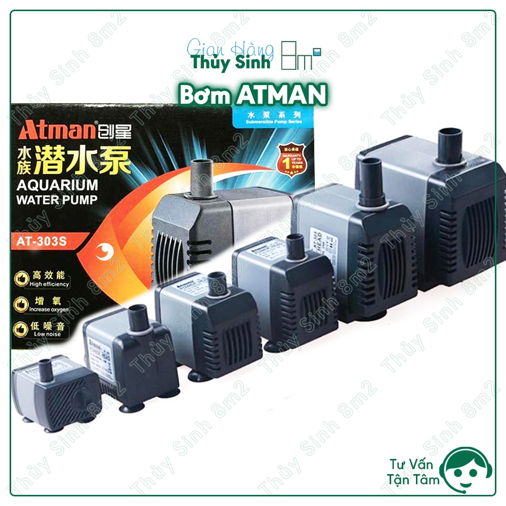 Bơm Chìm, Bơm ATMAN Đủ Cỡ, Máy Bơm Hồ Cá Siêu Êm, Tiết Kiệm Điện, Máy ...