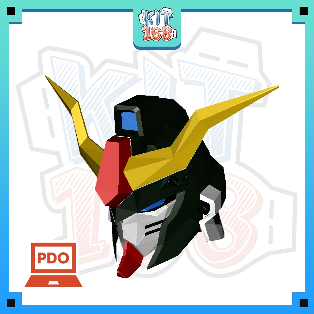 Mô hình giấy Anime Game Robot Mũ đầu ZGMF X24S Chaos Gundam (đội lên ...