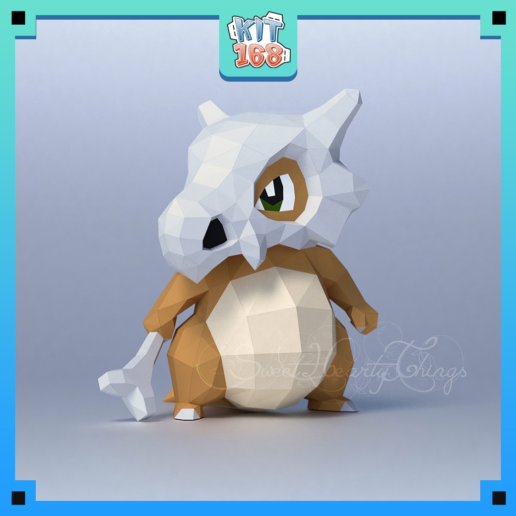 Mô hình giấy Anime Game Pokemon Cubone Polygon | Shopee Việt Nam