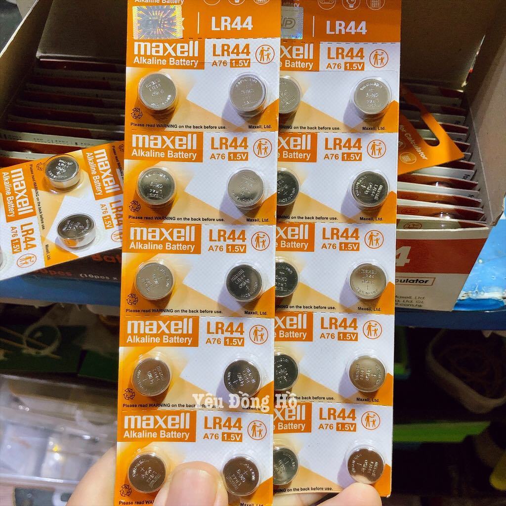 Pin LR44 AG13 357 A76 SR44W chính hãng Maxel | Shopee Việt Nam