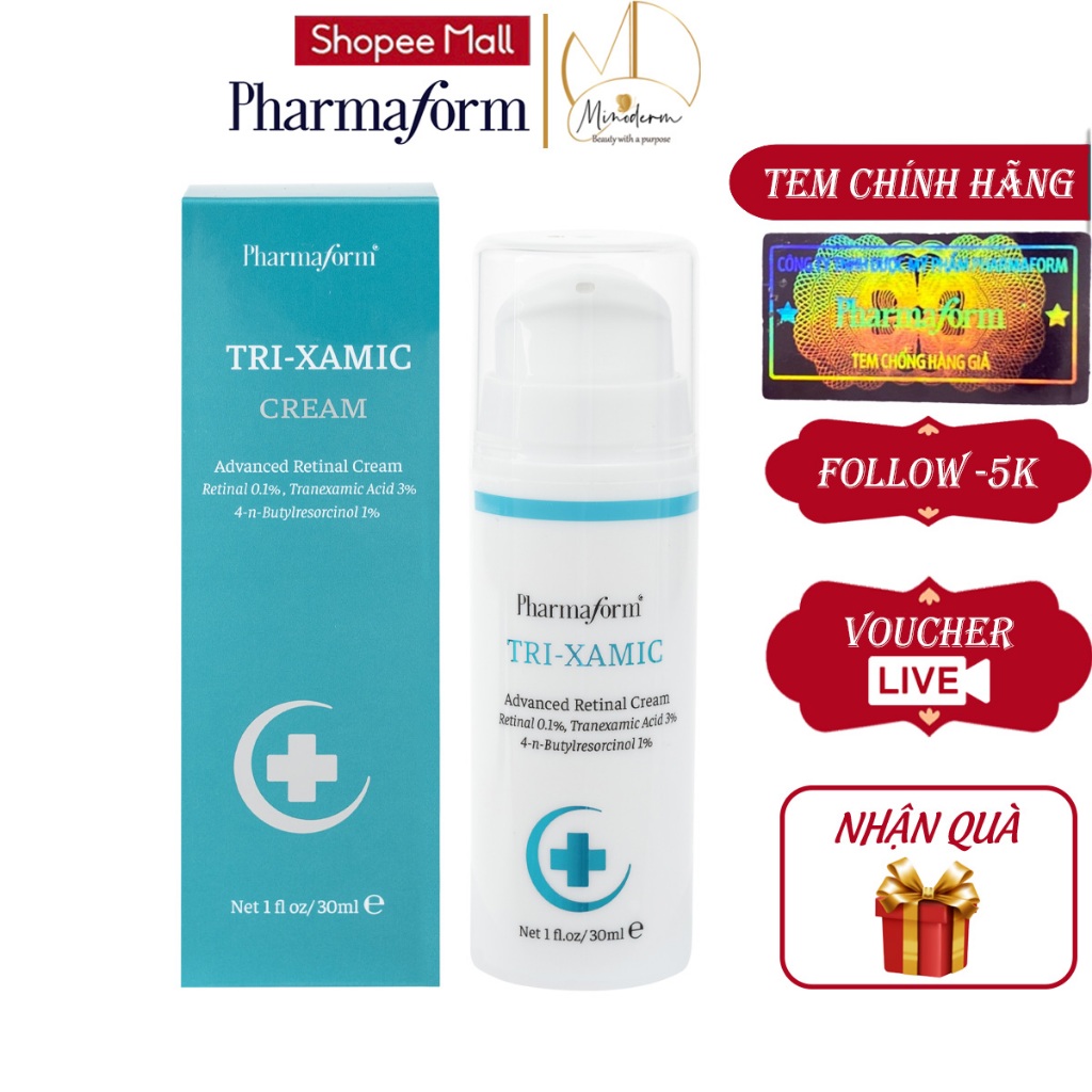 Kem dưỡng Pharmaform Tri-xamic cream giảm thâm nám, làm sáng da chuyên ...