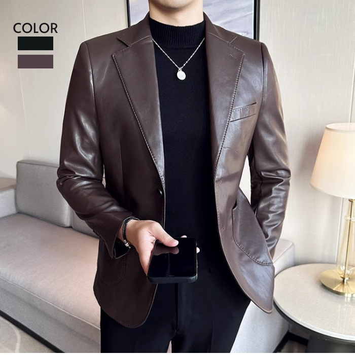 [HCM] Áo Blazer Da Nam Cao Cấp Harold Đi Tiệc Thời Thượng Chống Nước ...