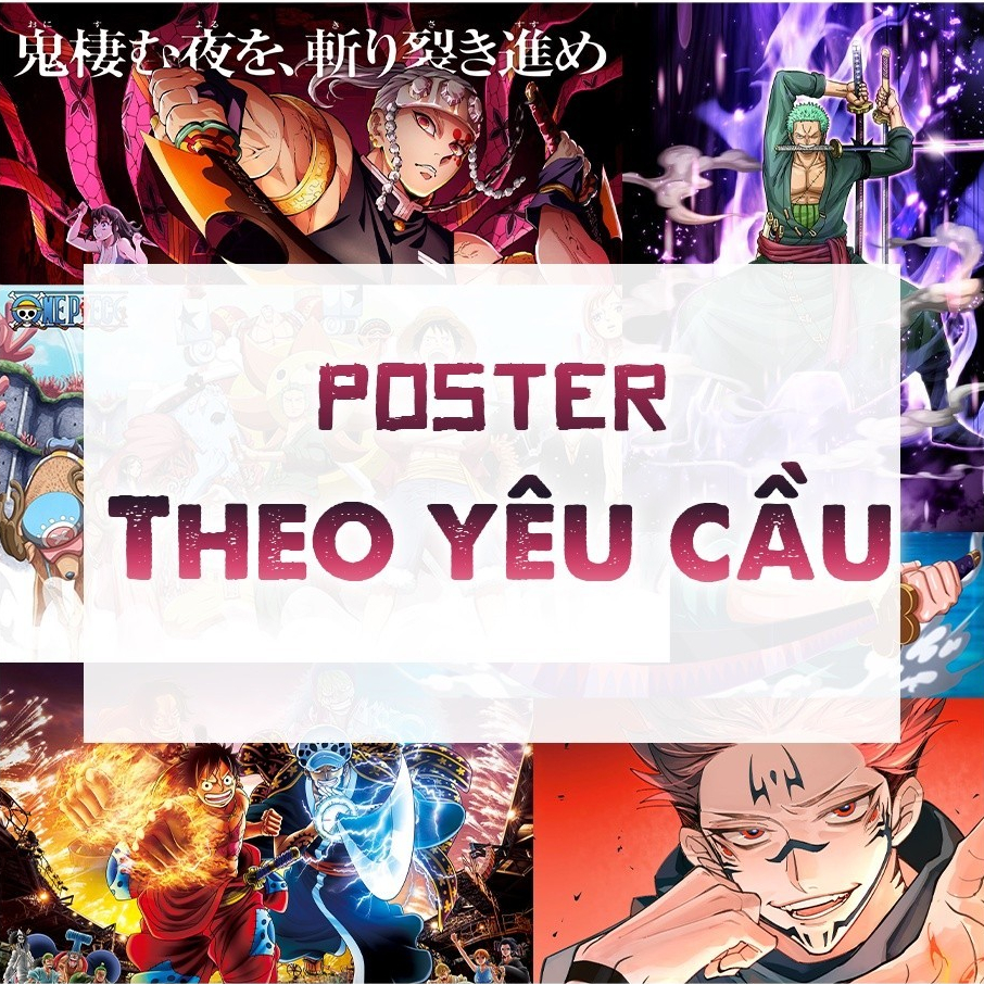 Poster Anime Tranh Treo Dán Tường In Theo Yêu Cầu A3 | A4 Giấy Bóng Cực ...