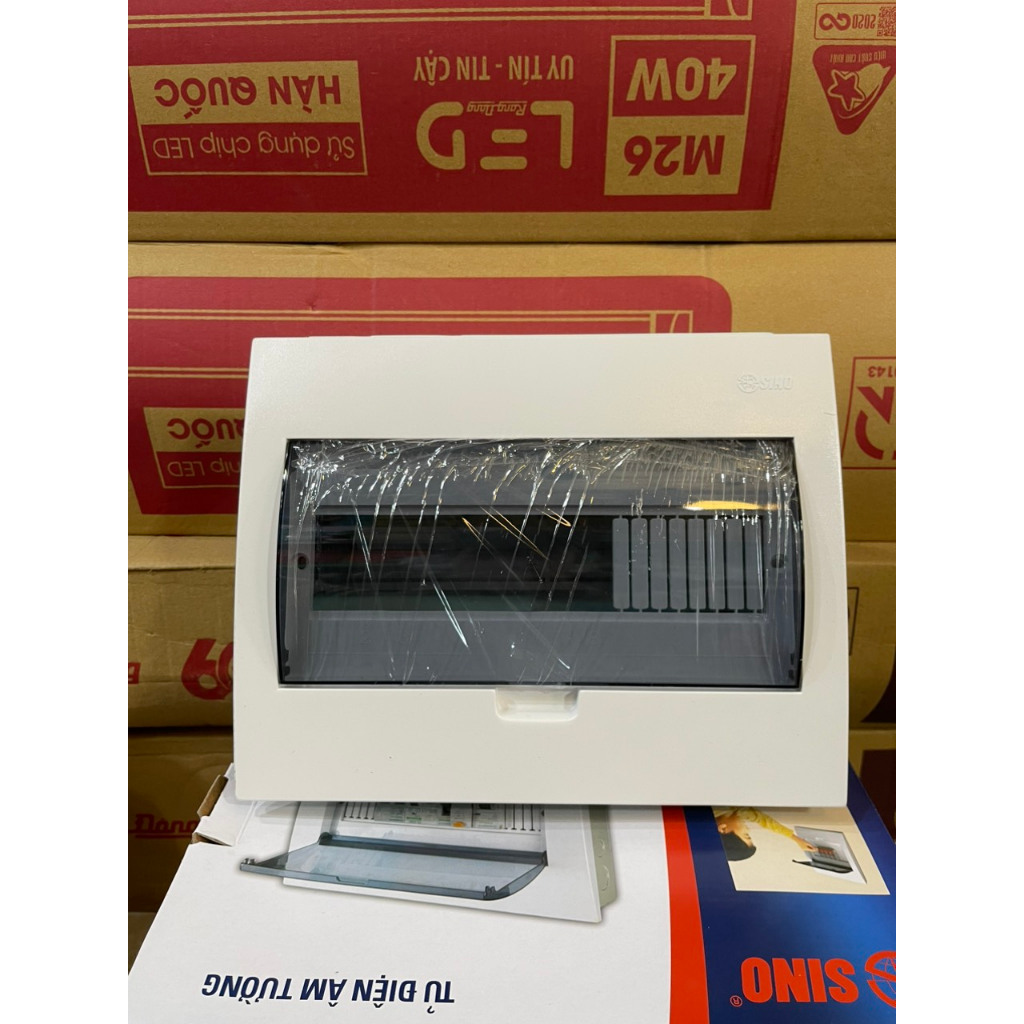 Tủ điện nhựa 8/12 át E4FC8/12SA sino | Shopee Việt Nam