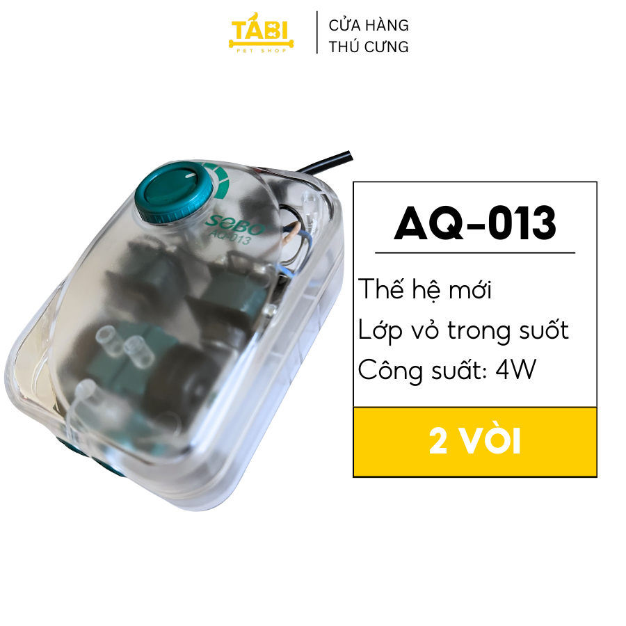 Máy Sủi Khí Oxy SOBO AQ-009, AQ-013 Thế Hệ Mới - Máy Sục Khí Oxi Trong Suốt [AQ-] | Shopee Việt Nam